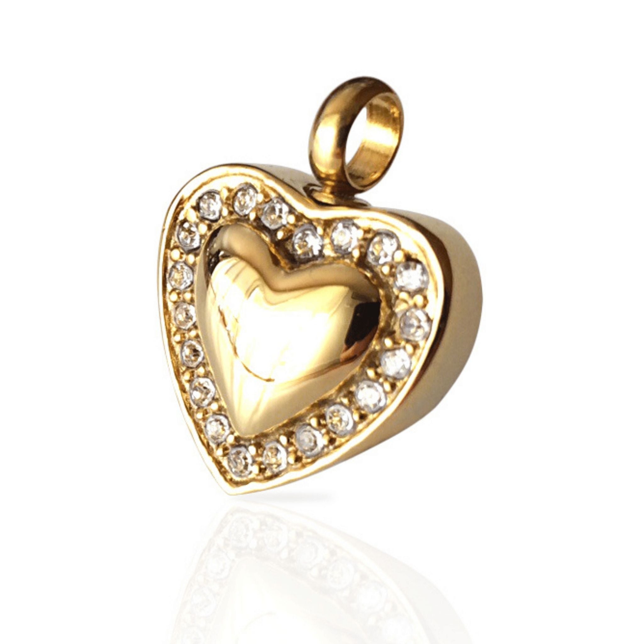 Sweetheart Pendant in Gold | Patch & Purr – Patch & Purr Pet Cremations