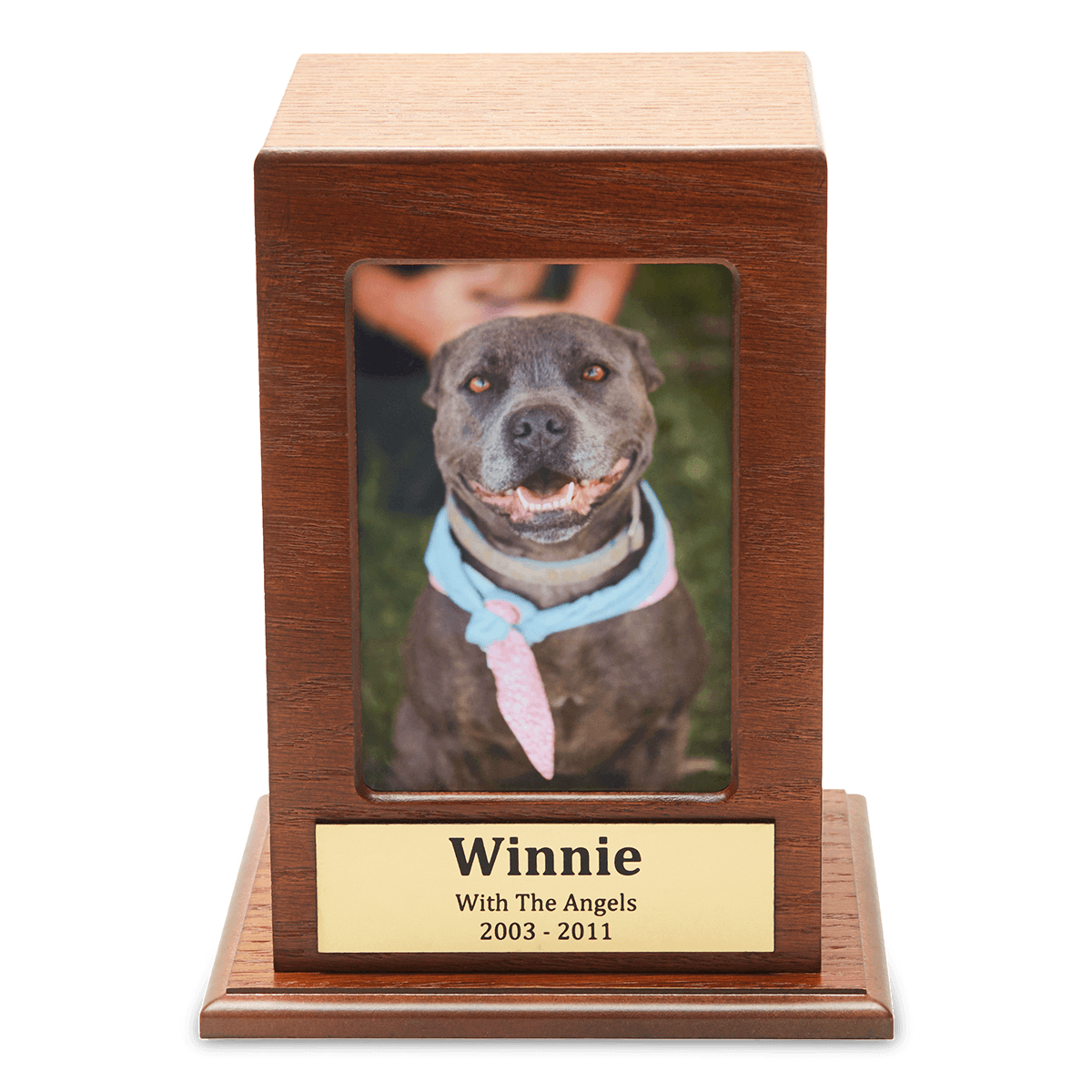 Oak Finish Portrait Photo Box – Patch & Purr Pet Cremations